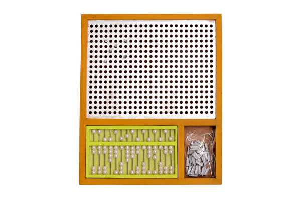 COMBINED ARITHMATIC AND ABACUS FRAME IN BRAILLE, We Care We Bridge