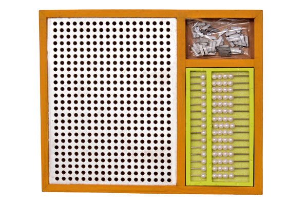 COMBINED ARITHMATIC AND ABACUS FRAME IN BRAILLE, We Care We Bridge
