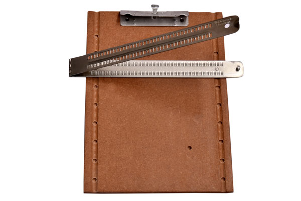 2 LINE 37 CELLS BRAILLE WRITING SLATE WITH FIXED CLAMP, We Care We Bridge