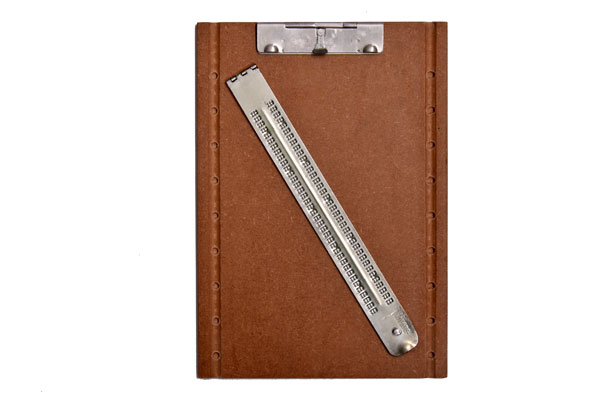 2 LINE 37 CELLS BRAILLE WRITING SLATE WITH FIXED CLAMP, We Care We Bridge